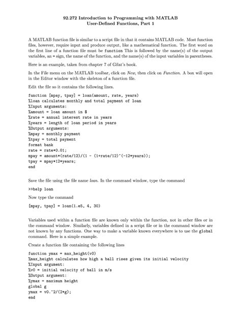 Fillable Online 272 Introduction To Programming With Matlab Fax Email Print Pdffiller