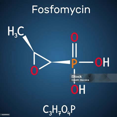 Fosfomycin Phosphomycin Phosphonomycin Molecule It Is Synthetic