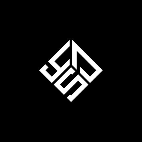 Diseño De Logotipo De Letra Ysd Sobre Fondo Negro Ysd Creative Iniciales Carta Logo Concepto