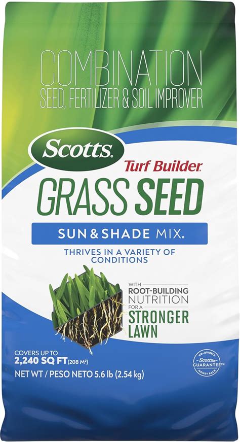 Scotts Turf Builder Grass Seed Sun And Shade Mix Grass Seed Plus Lawn Fertilizer