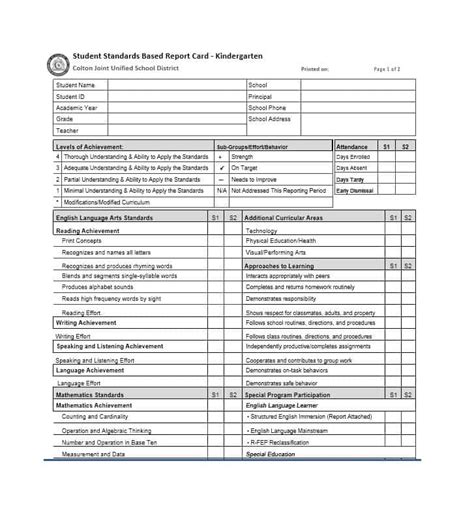 32 How To Create Grade R Report Card Template Now For Grade R Report
