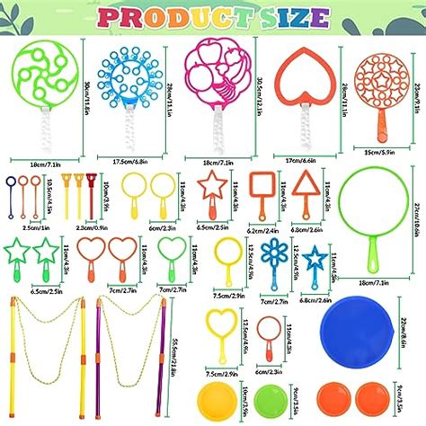 Atpwonz Bubble Wands34 Pcs Giant Bubble Wandsbubbles Multipacklarge