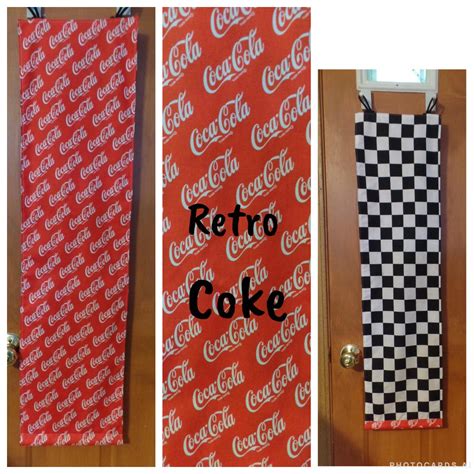 Security Door Curtain Classroomoffice Retro Red Coca Cola Black