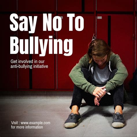 Anti Bullying Instagram Post Template Editable Free Editable