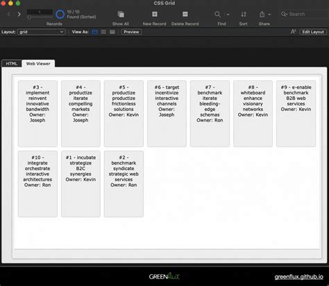 building a mobile responsive grid layout in filemaker pro