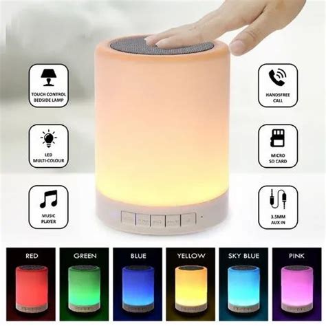 Led Light With Bluetooth Speaker Multi Function Wireless Led Bluetooth Speaker Touch Lamp