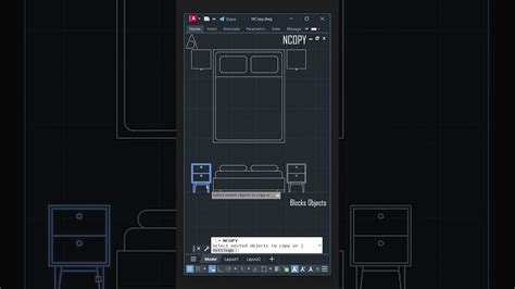 ncopy copy nested obejcts autocad tutorial architecture autocad youtube