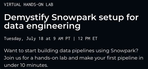 Sergio R Insuasti On Linkedin Dataengineering Python Snowpark