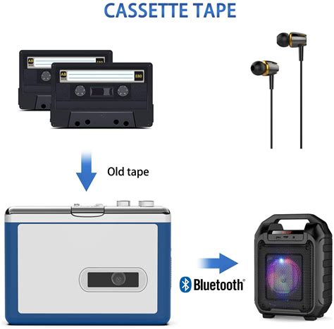 Portable Bluetooth Cassette Player Tape Player B Vicedeal