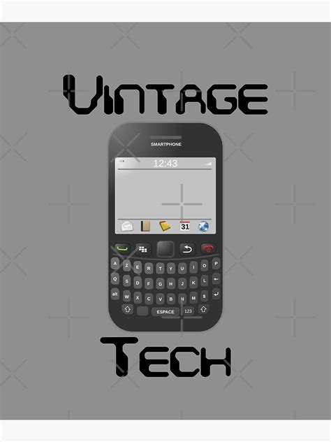 Vintage Tech Smartphone Old Retro Technology Poster By Vintagetc Redbubble