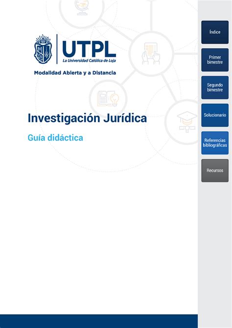 Guia Didactica De Investigacion Investigación Jurídica Guía Didáctica