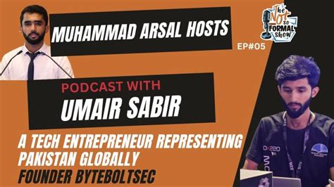 Umair Sabir On Cybersecurity Journey The Not So Formal Show Posted On The Topic Linkedin