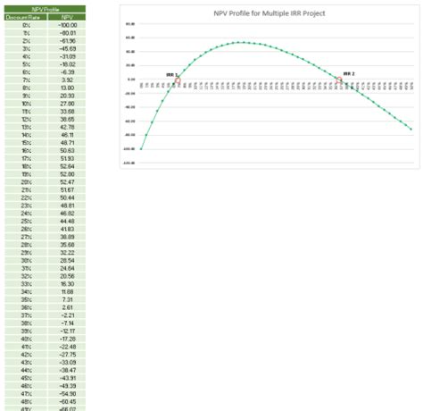 Solving For The Multiple IRRs In Excel Feasibility Pro
