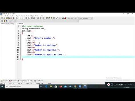 How To Write A Program Of Greater Than Less Than And Equal To By IF Condition In C Programming