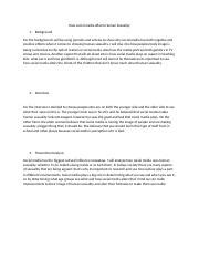 Human Sexuality Core Outline Docx How Social Media Affects Human Sexuality Background For