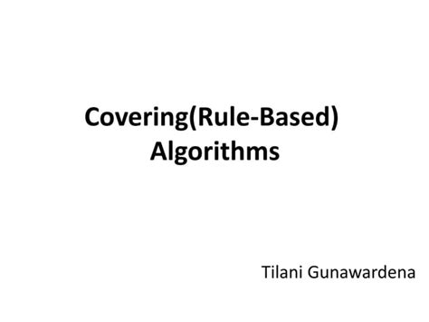 Covering Algorithm Pptx Eye And Vision Conditions Diseases And