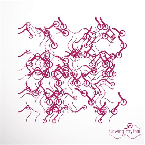 Premium Vector Abstract Wavy Lines Rhythm Pattern Vector Technical Background Artistic