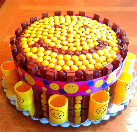Smiley Face Candy Cake