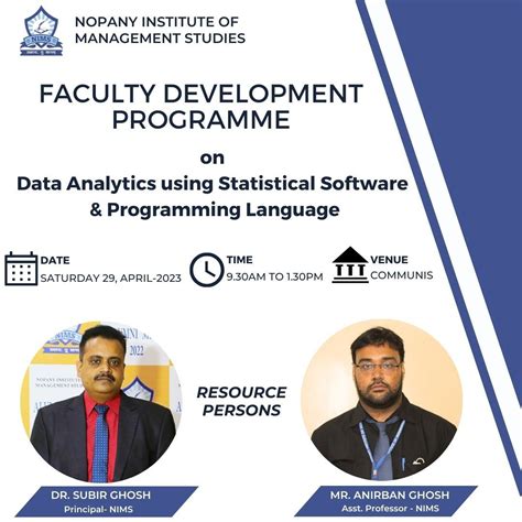 Fdp Data Python Spss Dataanalytics Dr Subir Ghosh