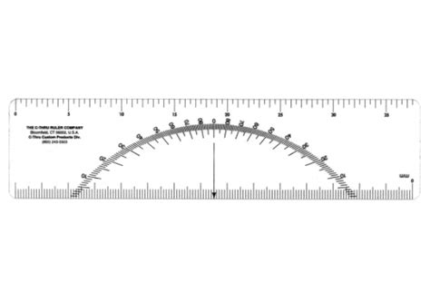 C Thru Protractor Ruler SKU CTRW
