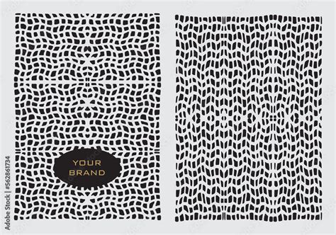 Luxurious Minimalistic Hand Drawn Curved Line Array Pattern Vector Set For Covers Backgrounds