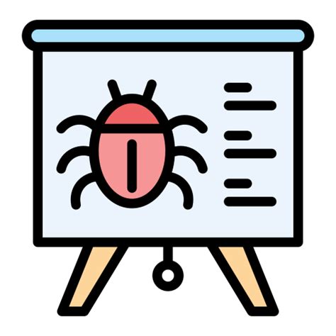 Bug Report Generic Outline Color Icon