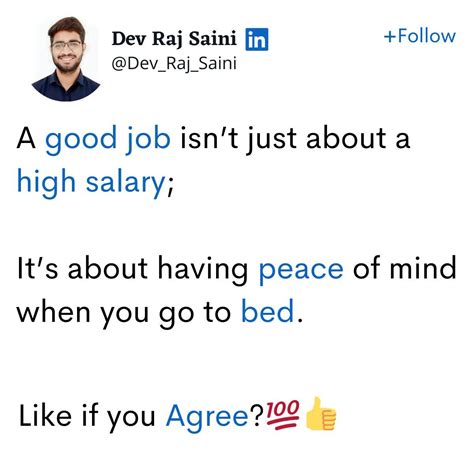 Mahesh P S On Linkedin 𝐀 𝐠𝐨𝐨𝐝 𝐣𝐨𝐛 𝐢𝐬𝐧𝐭 𝐣𝐮𝐬𝐭 𝐚𝐛𝐨𝐮𝐭 𝐚 𝐡𝐢𝐠𝐡 𝐬𝐚𝐥𝐚𝐫𝐲