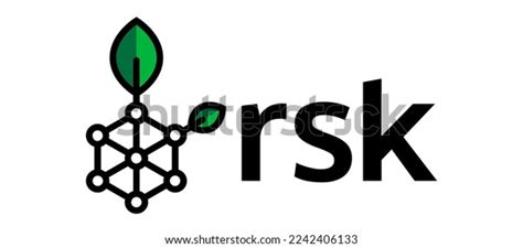 rsk blockchain rsk cryptocurrency logo vector stock vector royalty