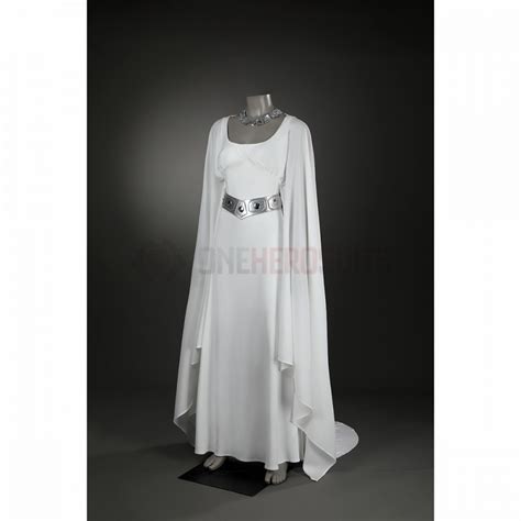 Star Wars Episode Iv A New Hope Cosplay Costumes Princess Leia White Dress