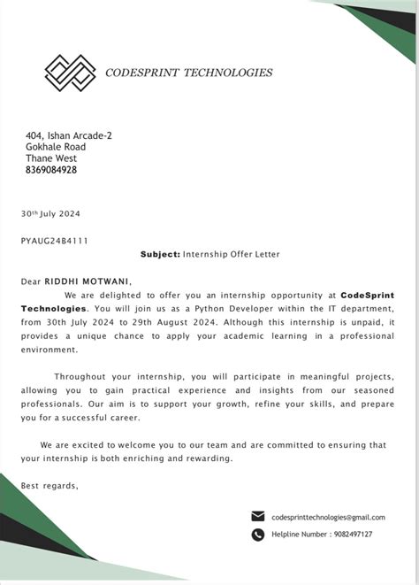 Riddhi Motwani On Linkedin Internship Pythondeveloper Careerjourney