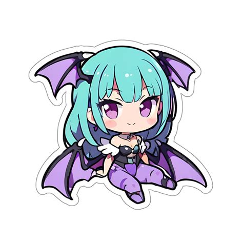 Morrigan Aensland Kawaii Cutie Chibi Sticker Etsy