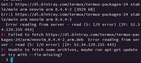 Error Installing Neovim · Issue 6280 · Termuxtermux Packages · Github