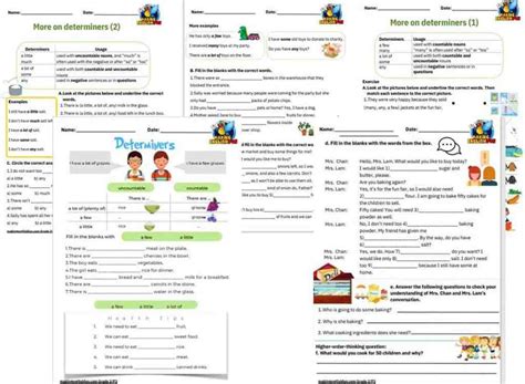 Quantifier Worksheets Grade 4 Making English Fun
