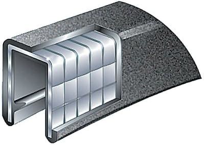 Taco Metals Taco Flexible Vinyl Trim ⅜ Opening X ⅝w X 25l White