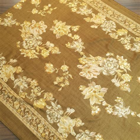 Set 4 19th Dec Warm Olive Green Digital Floral Printed Pashmina
