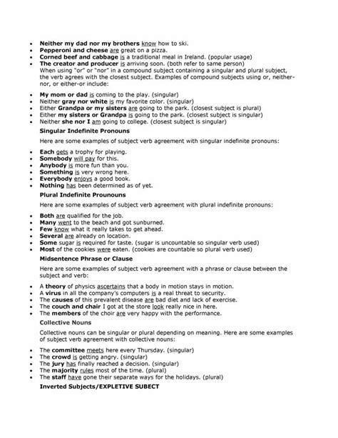 Subject Verb Agreement Notes Learnpick India