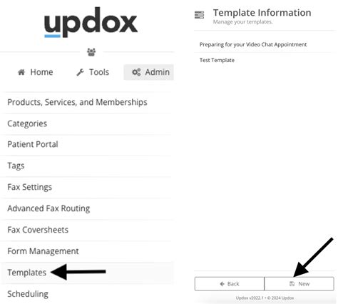 Templates User Guide Updox Knowledge Base