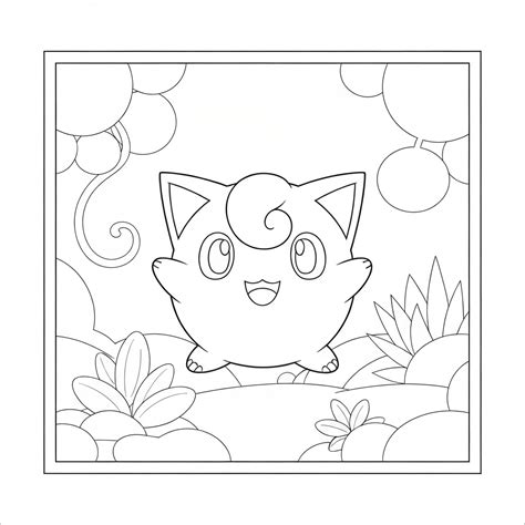Jigglypuff Coloring Pages Free Printable Pdf