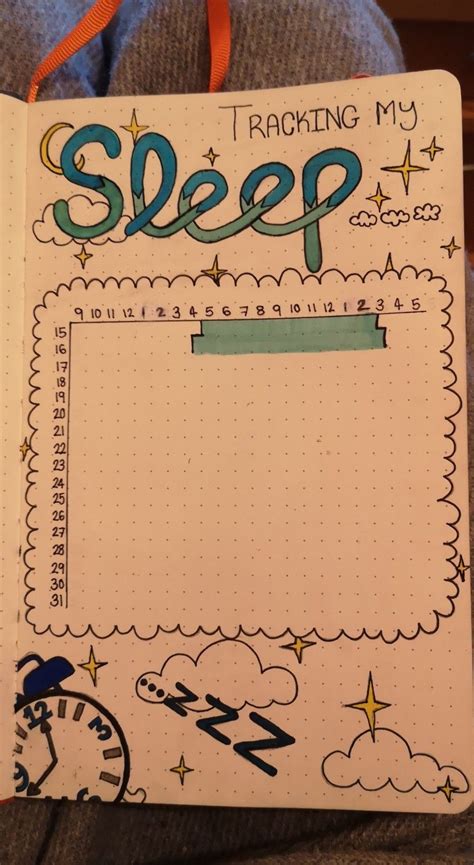 Sleep Tracker Bullet Journal Page