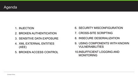 OWASP Top Ten PPTX Web Development Internet