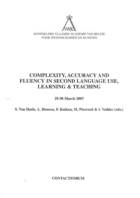 Pdf The Effect Of Task Complexity On Fluency And Functional Adequacy Of Speaking Performance
