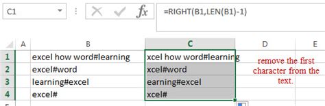 How To Remove Front Characters In Excel To Know The Code Of The Character Uses The Function