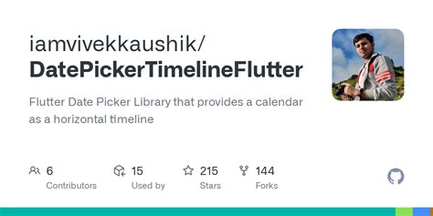 github iamvivekkaushik datepickertimelineflutter flutter date picker