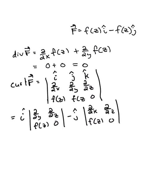SOLVED Calculate Div Mathbf F And Curl Mathbf F For The Given