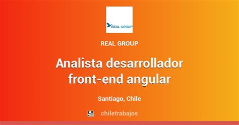 Analista Desarrollador Front End Angular Santiago Chiletrabajos