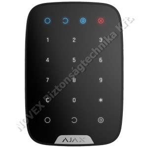KEZELŐ Ajax Keypad Fibra black Fibra Novex