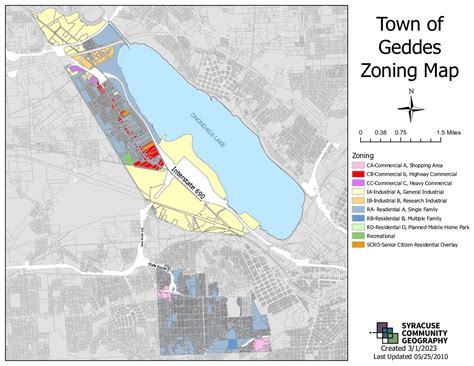 Town Of Geddes Zoning Map Pdf Syracuse Community Geography
