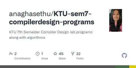 Github Anaghasethuktu Sem7 Compilerdesign Programs Ktu 7th Semester