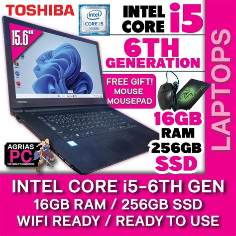 LAPTOP TOSHIBA INTEL CORE I3 4TH GEN 8GB 4GB MEMORY 240GB SSD 120GB SSD 320GB HDD