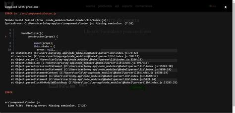 reactjs porque marca error al hacer la peticion Stack Overflow en español